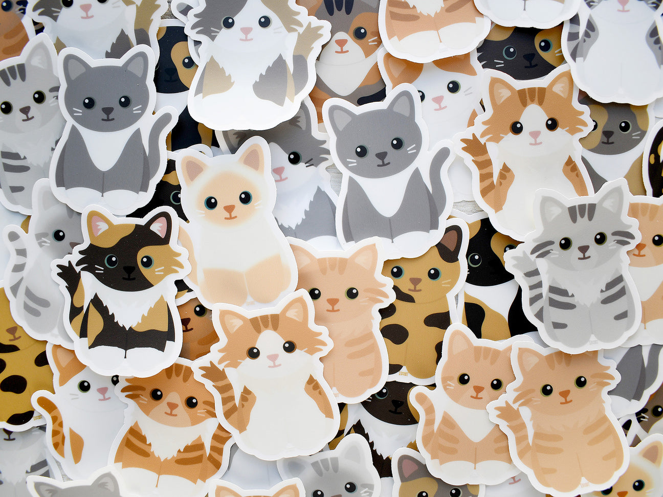 Cute Cat Stickers – Chester & Pearl