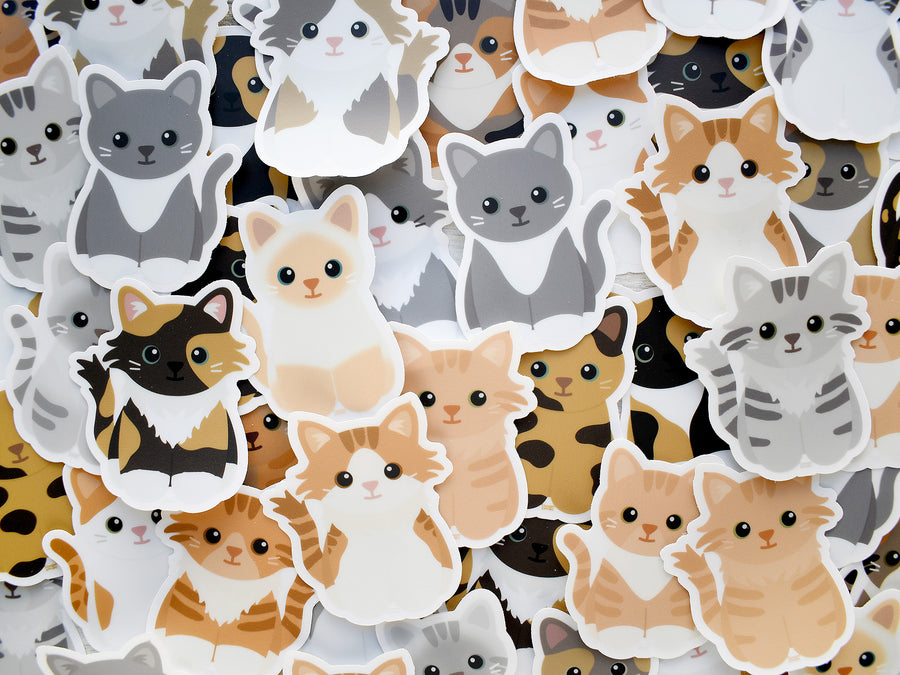 Cute Cat Stickers – Chester & Pearl